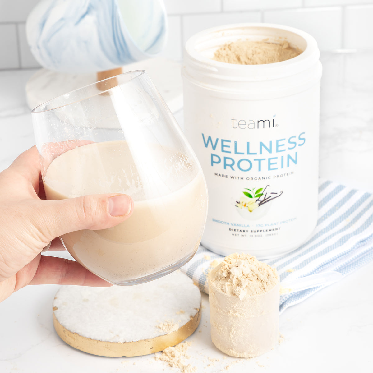Teami Plant-Based Wellness Protein, Smooth Vanilla