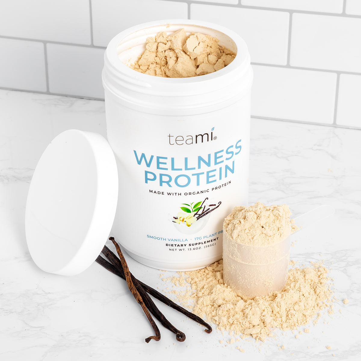 Teami Plant-Based Wellness Protein, Smooth Vanilla