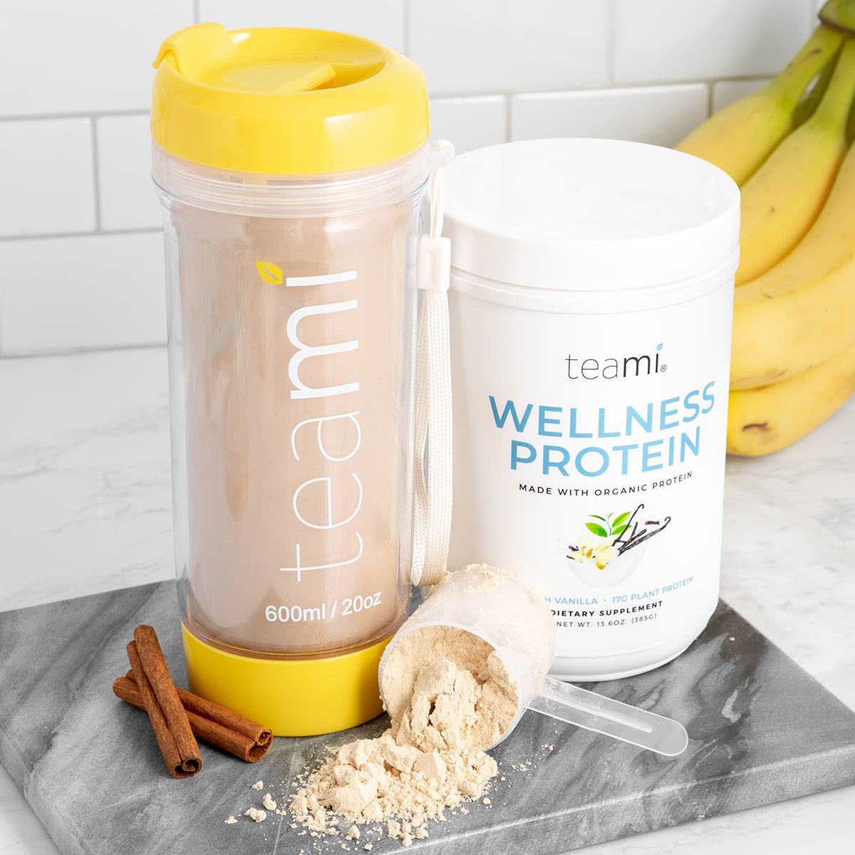 Teami Plant-Based Wellness Protein, Smooth Vanilla