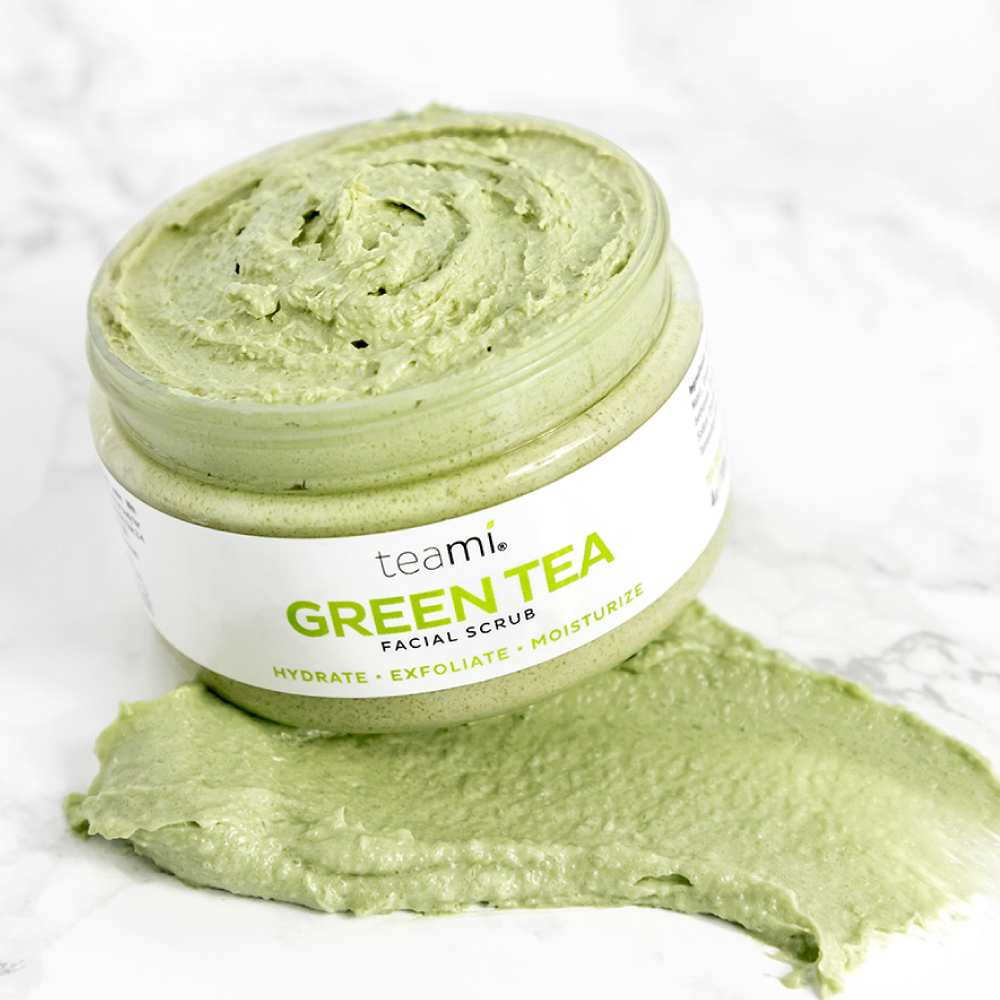 Teami Green Tea Facial Scrub, Hydrate, Exfoliate, & Moisturize