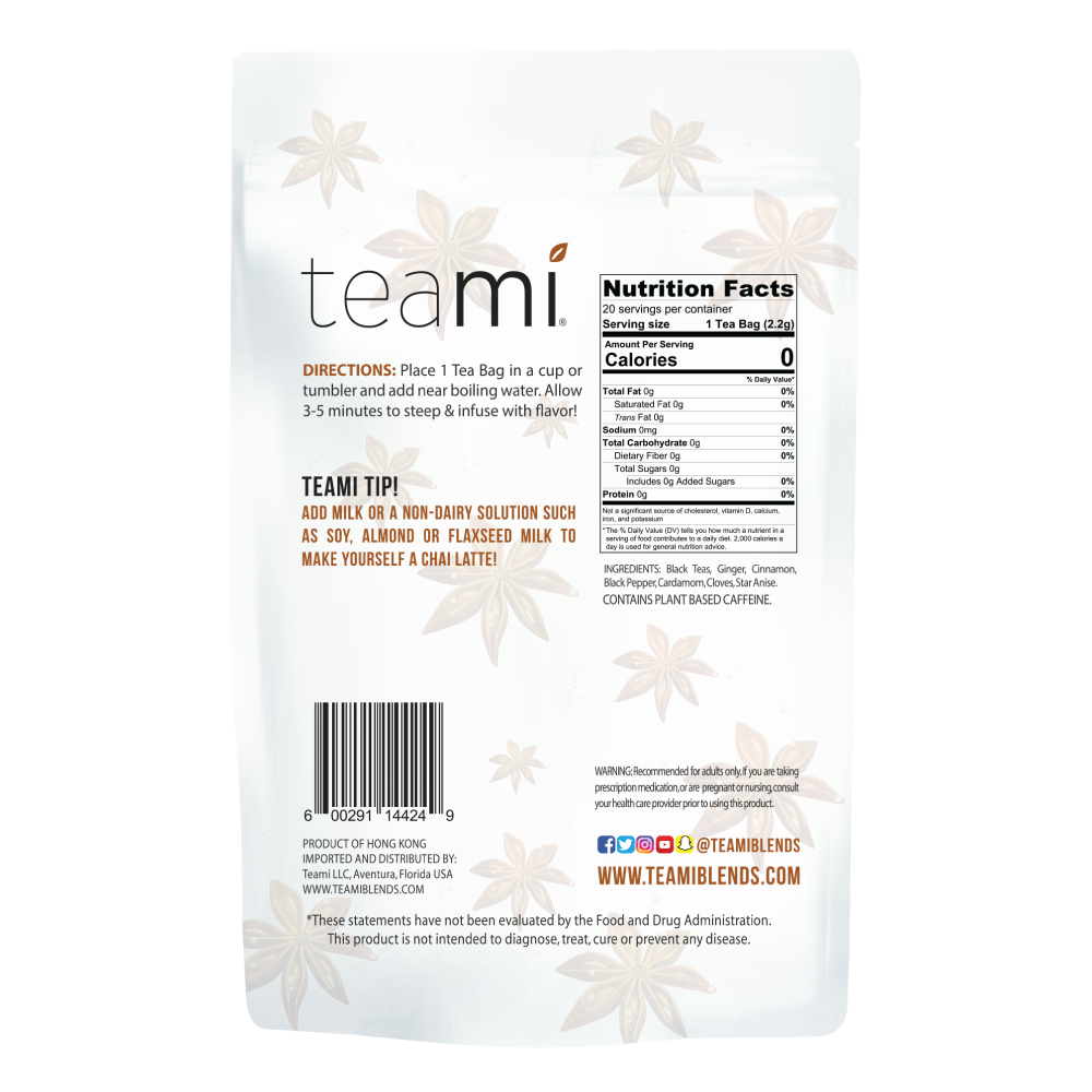 Teami Chai Tea - Boost Immunity & Reduce Blood Pressure
